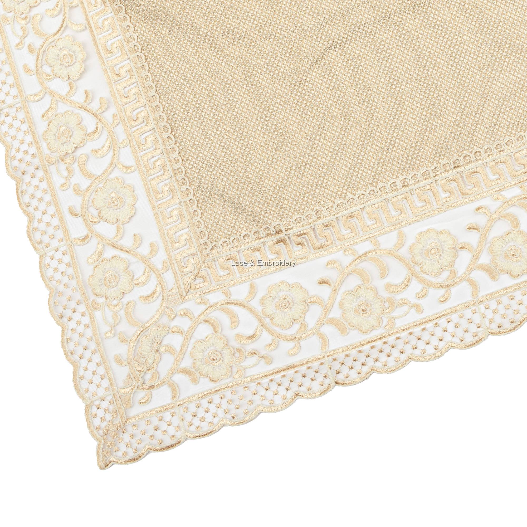 Chantilly Lace Square Coffee Tablecloth/Table Topper/Table Overlays ...