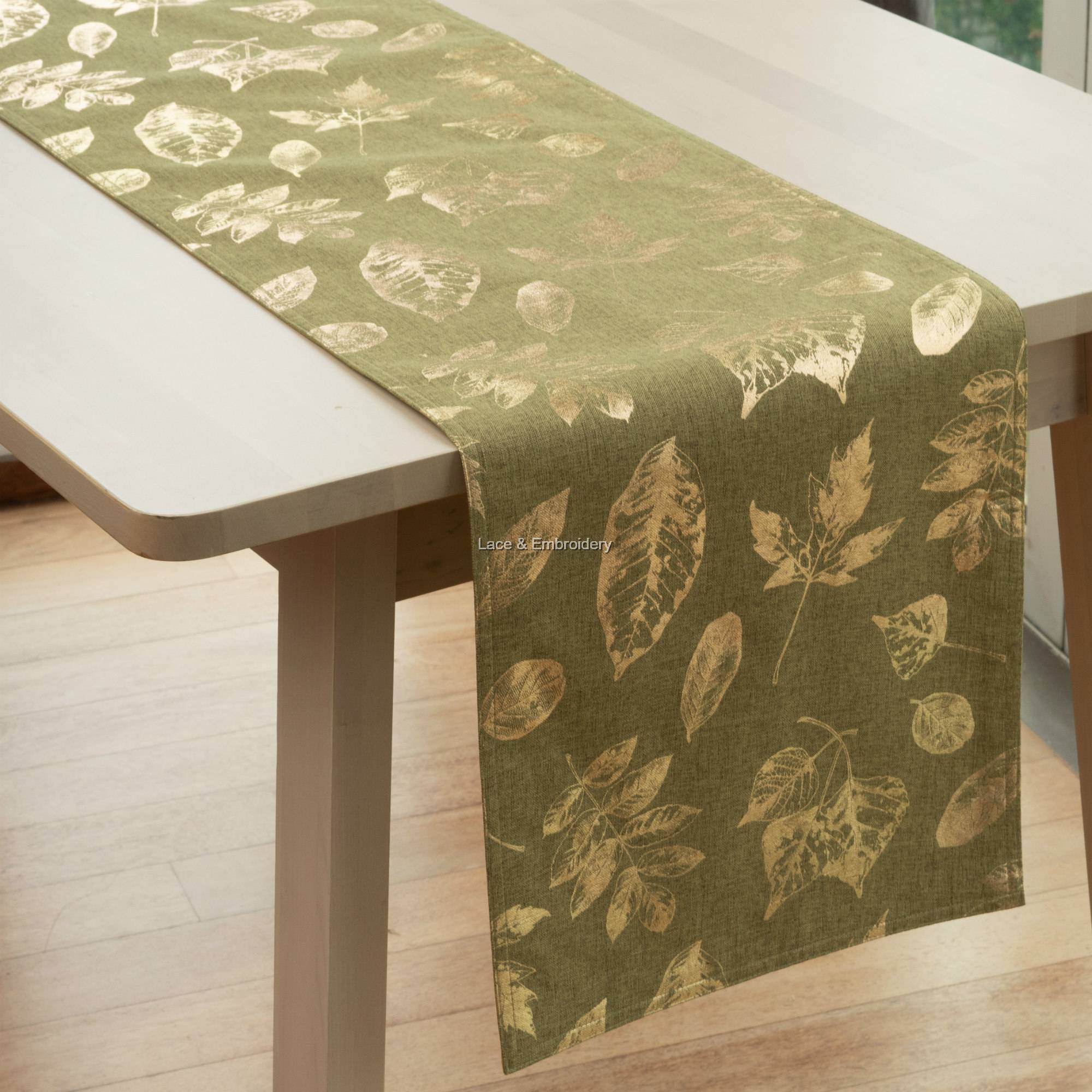 Cottage Yarn Autumn Leaves Foil Printed Placemats. Table Mats with ...