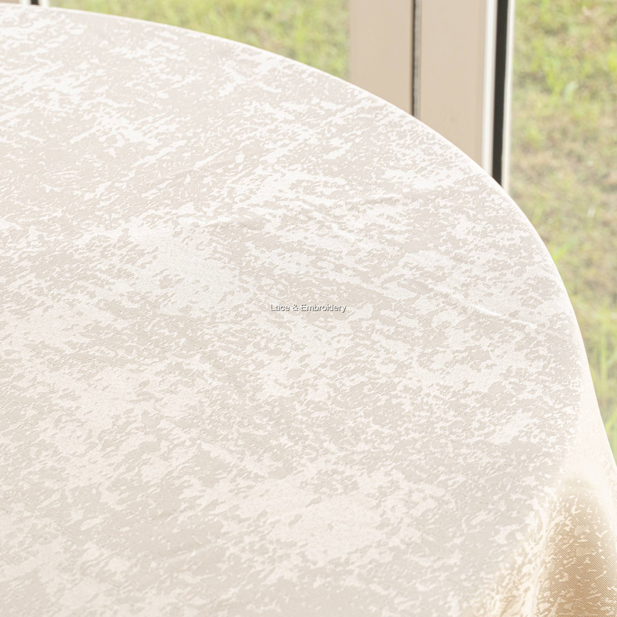 Cottage Yarn Desert Sand Jacquard Woven Polyester Round/Rectangle ...
