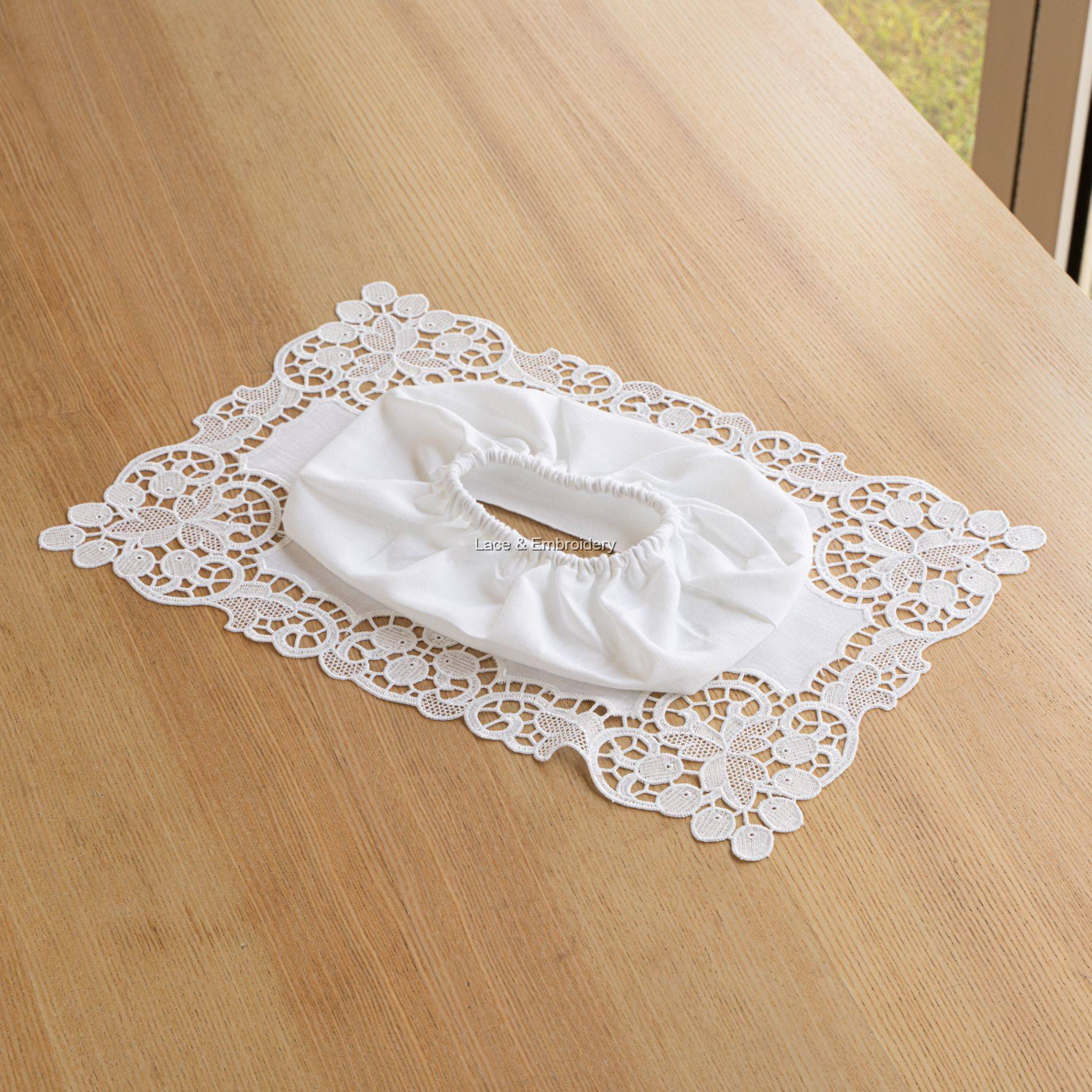 Lace & Embroidery Anglo Lace Grape Embroidery Soft Polylinen Fabric ...