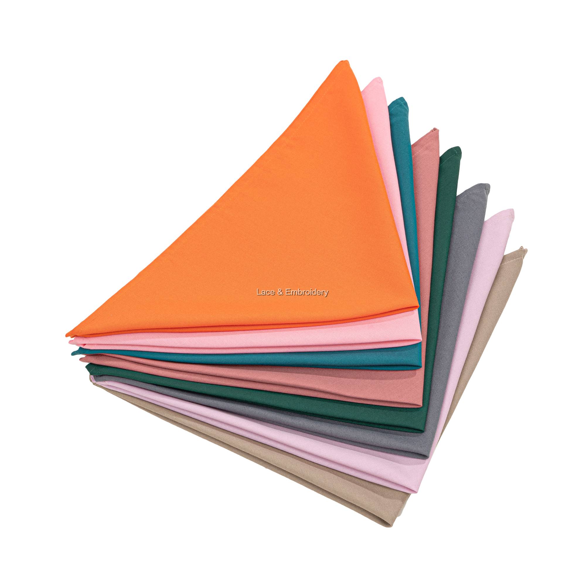 Cottage Yarn Plain Apricot Red Thick Spun Polyester Dinner Cloth Table ...